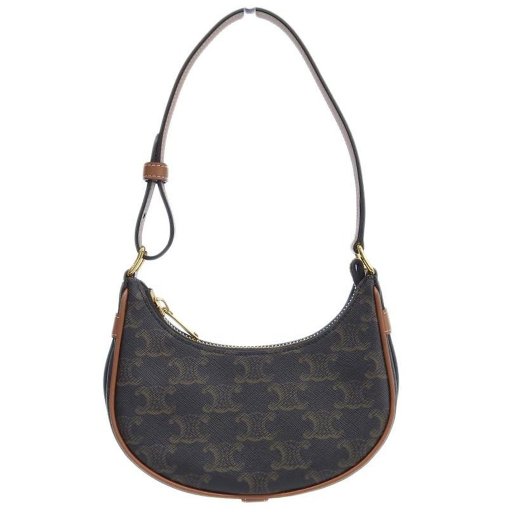 Celine Ava Mini Triomphe Canvas Leather Handbag Shoul… - Gem